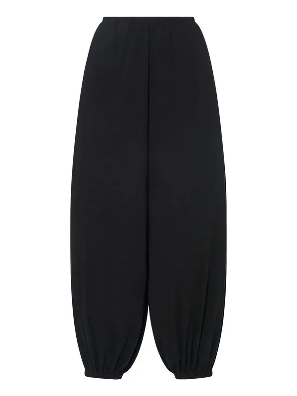 THE ROW Fiamma Cotton-silk-cashmere Trousers - Black