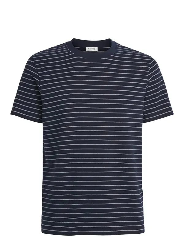 Sandro Cotton Sailor T-shirt - Blue