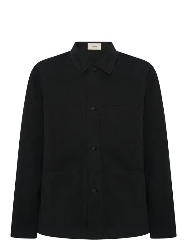THE ROW Samir Cotton Jacket - Black