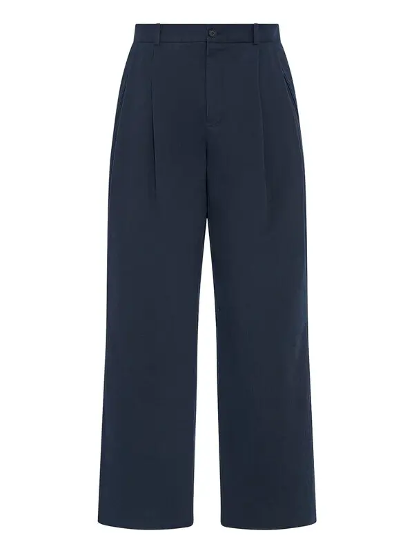 THE ROW Tibor Cotton-cashmere Trousers - Grey