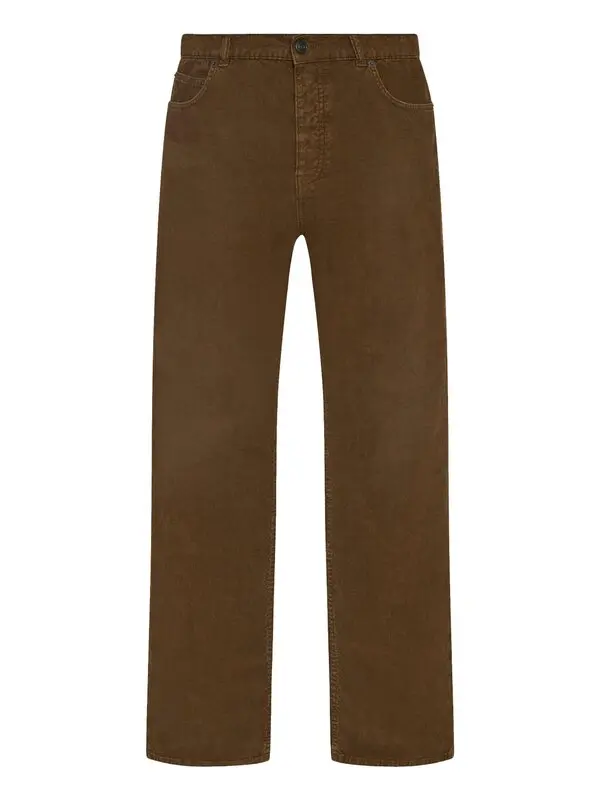 THE ROW Siouxie Corduroy Trousers - Brown