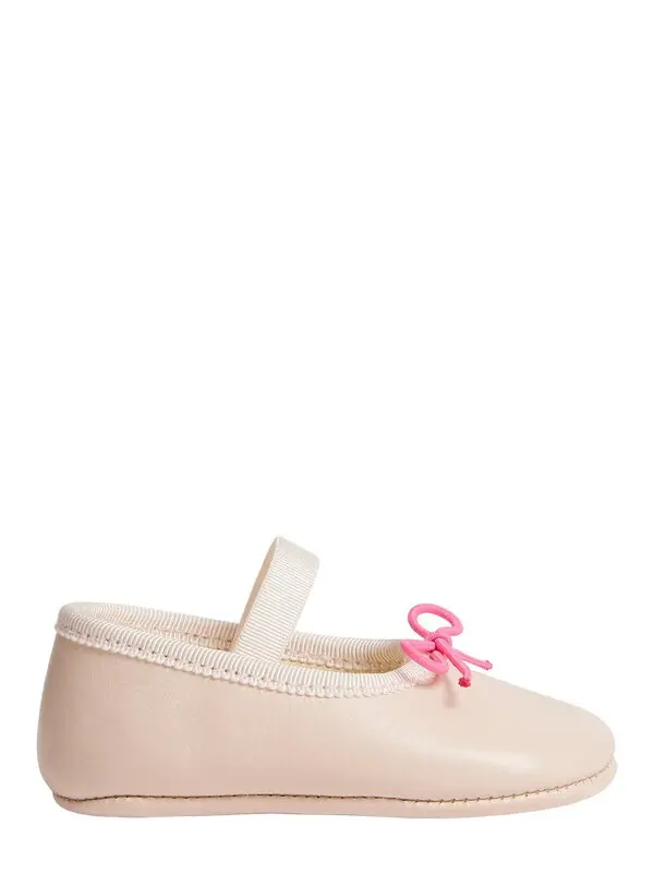 Bonpoint Leather Ballet Flats - Pink