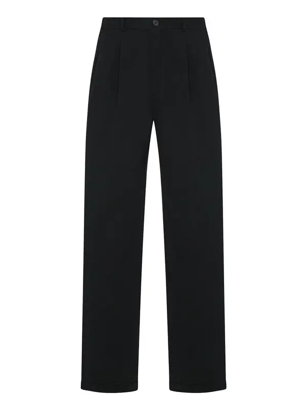 THE ROW Tosca Wool Trousers - Black