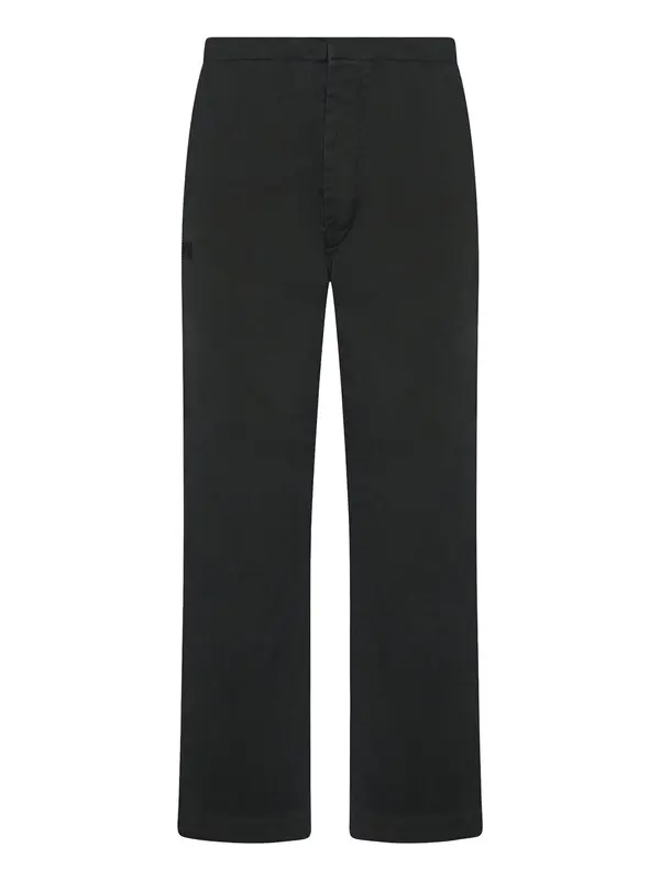 THE ROW Time Cotton Trousers - Black
