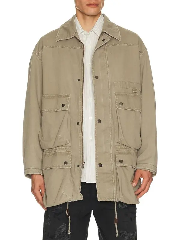 Commission Midtown Fisherman Jacket - Washed Khaki