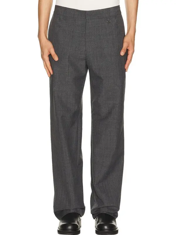 Commission Low-rise Bow Trousers - Herringbone