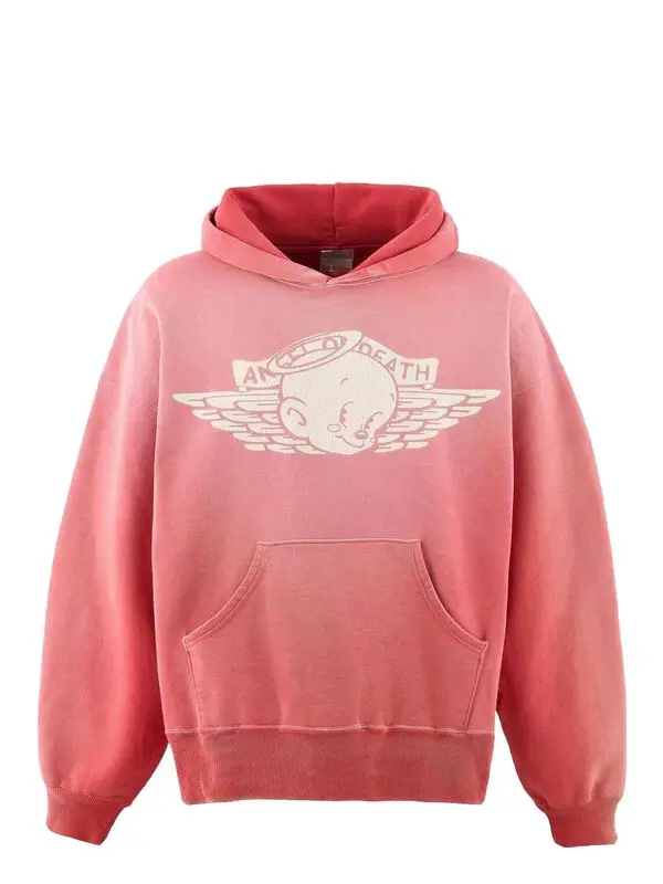 SAINT MXXXXXX Hoodie With Graphic Print - Red