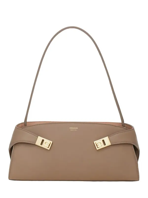 FERRAGAMO Hug East-west Shoulder Bag - Beige