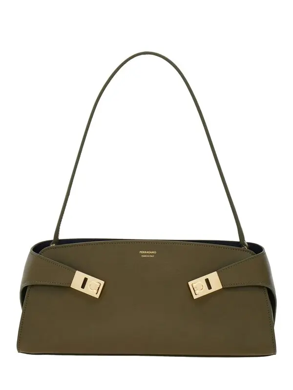 FERRAGAMO East-west Hug Shoulder Bag - Green