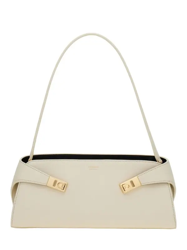 FERRAGAMO Hug East-west Shoulder Bag - White