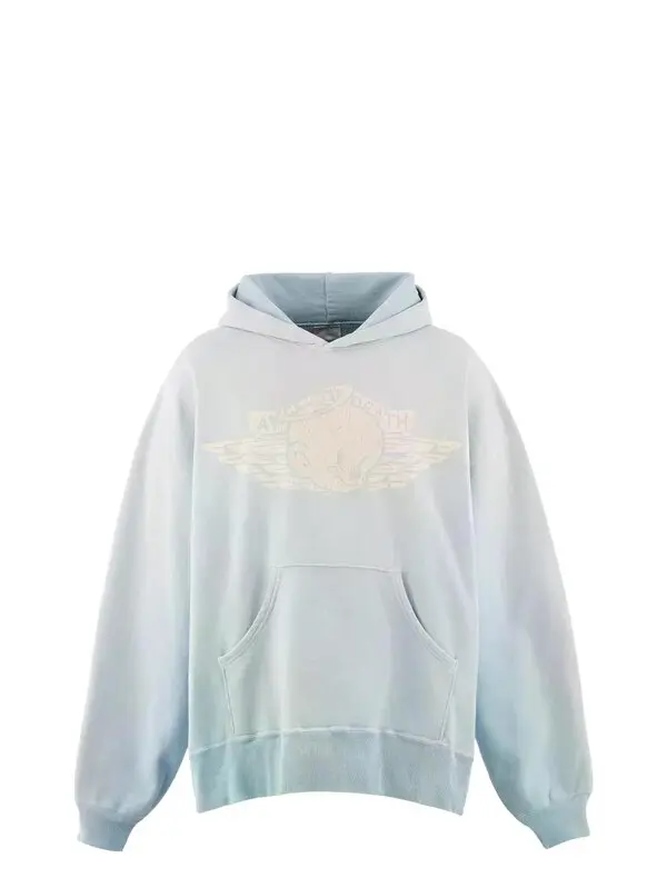 SAINT MXXXXXX Graphic Print Hoodie - Blue