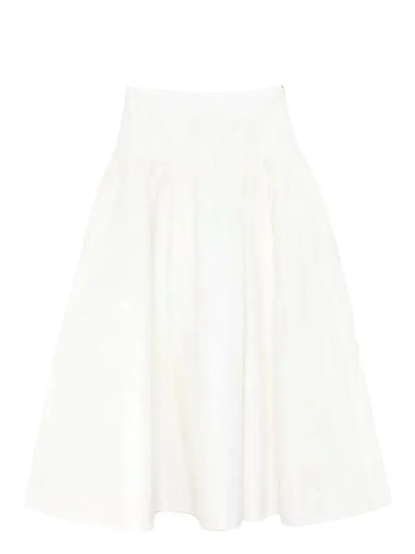 Maje A-line Midi Skirt - White