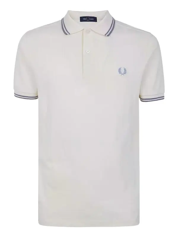 Fred Perry Logo-embroidered Polo Shirt - Neutrals
