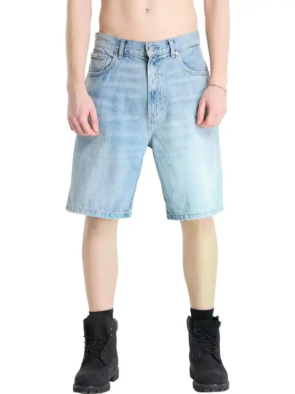 Calvin Klein Logo-patch Shorts - Blue