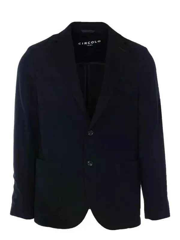 CIRCOLO 1901 Single Breasted Pockets Jacket - Black