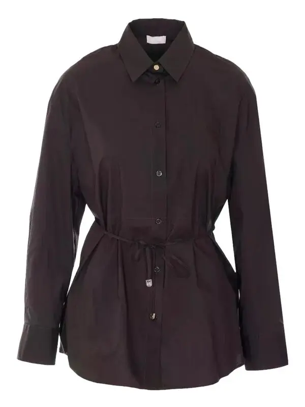 Liu Jo Belted Button-front Shirt - Brown
