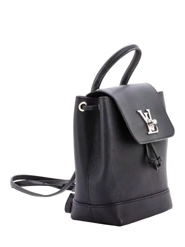 LOUIS VUITTON Lockme Mini Backpack Leather - Black