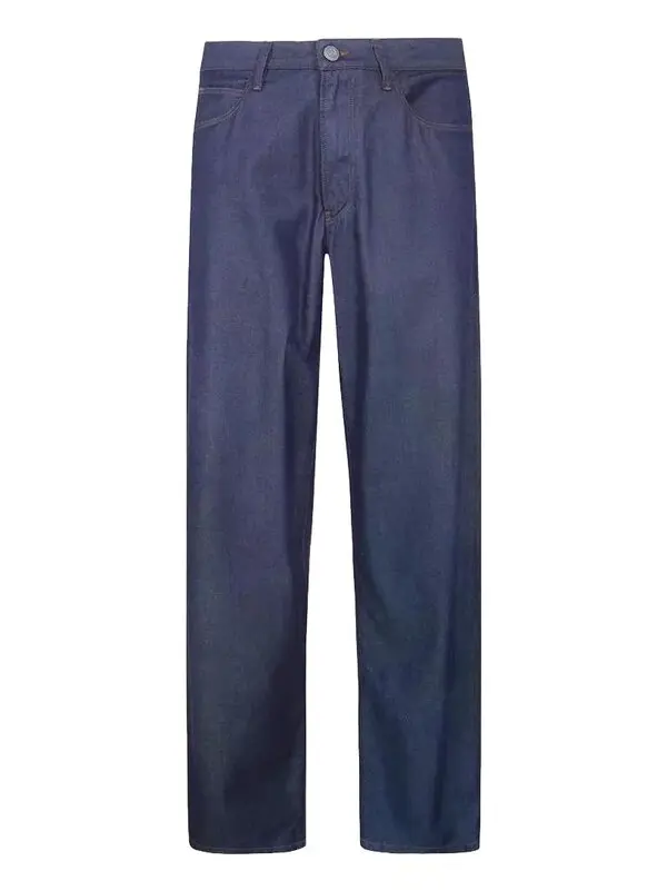 Giorgio Armani Logo-patch Jeans - Blue