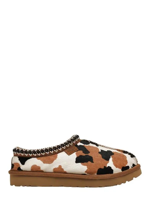 UGG Tasman Slipper Cow Print - Chestnut/brown/white