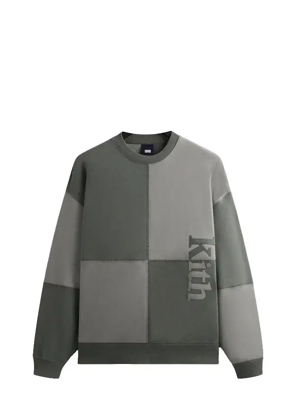 Kith Panelled Nelson Crewneck Sweatshirt - Haze