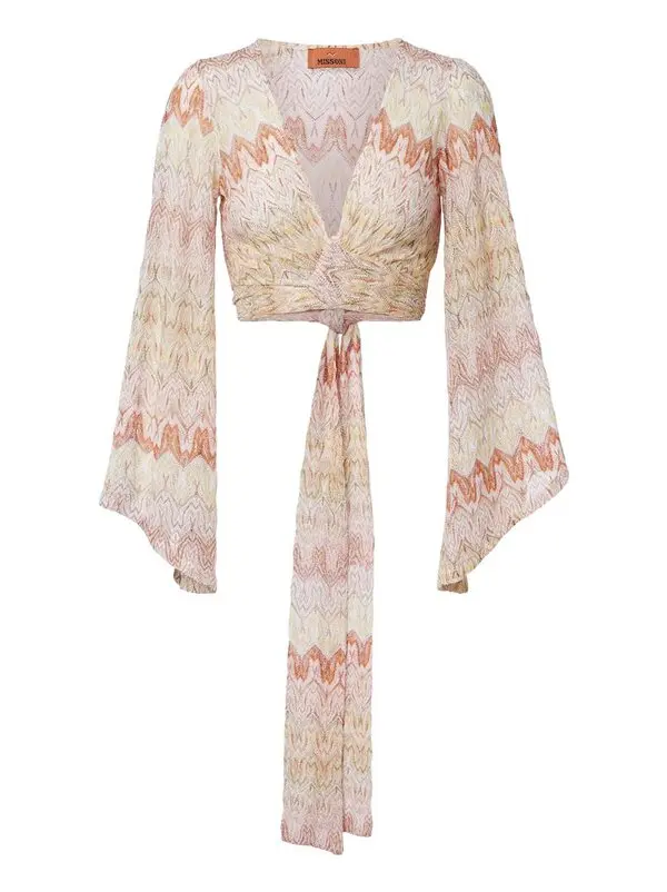 Missoni Lame Crop Top - Multicoloured