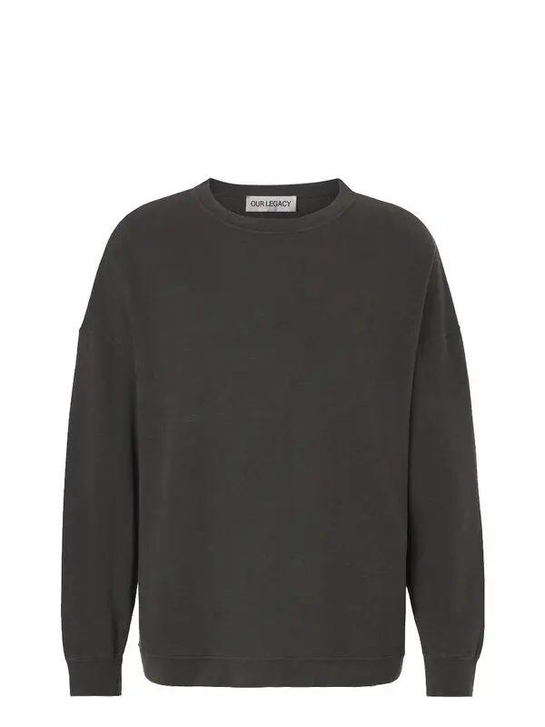 Our Legacy Cotton And Linen-blend Sweatshirt - Grey
