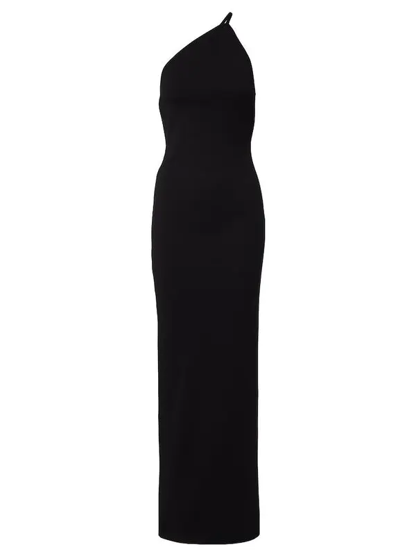 Solace London Alexandra One-shoulder Maxi Dress - Black