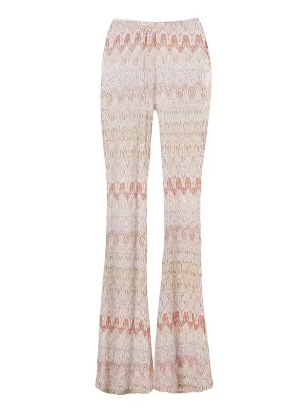 Missoni Lamé Flared Pants - Orange