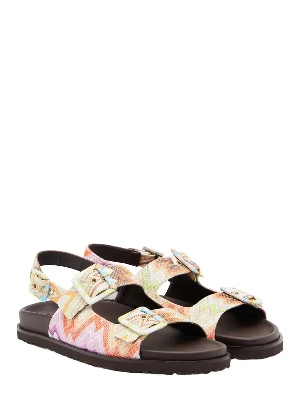 Missoni Mia Zigzag Slingback Sandals - Multicoloured