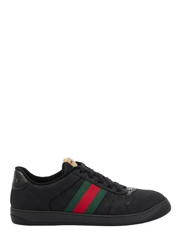 Gucci Screener Gg Canvas Sneakers - Black
