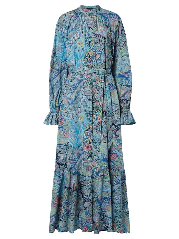 Etro Paisley Cotton-blend Shirt Dress - Multicoloured