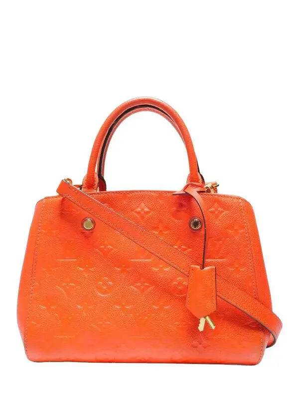 LOUIS VUITTON 2015 Bb Montaigne Monogram - Orange