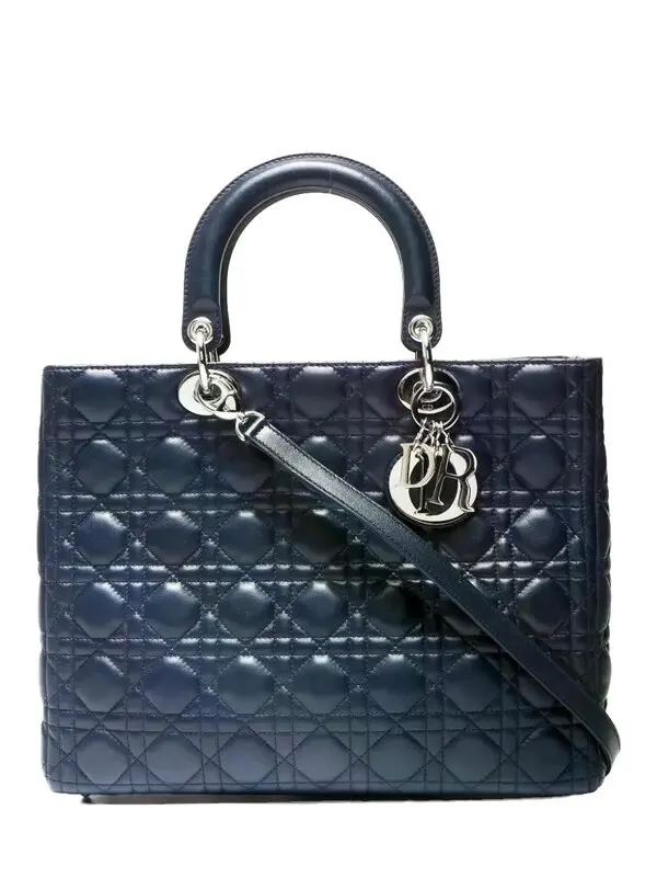 Dior 2011 Lady Tote Bag - Blue