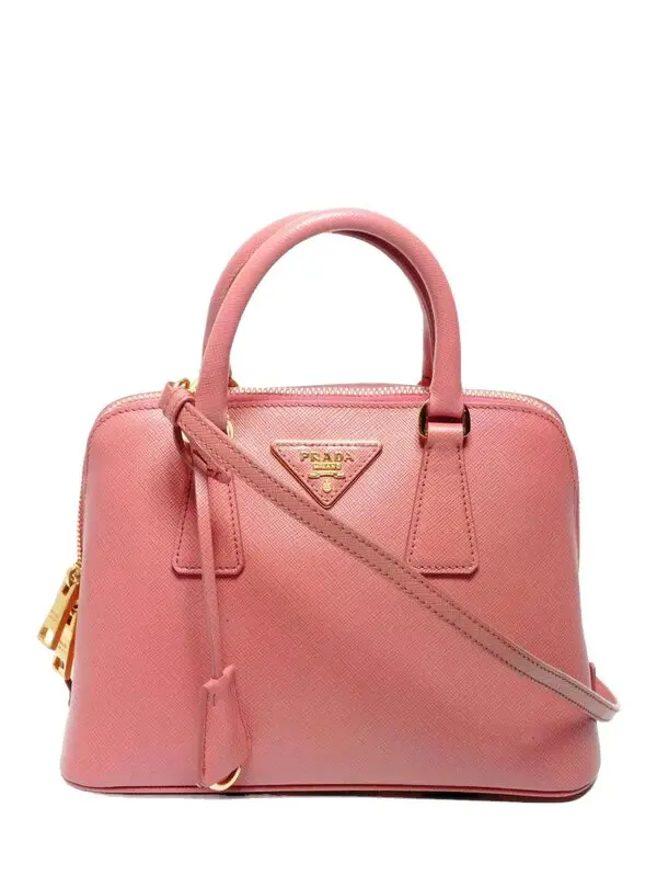 Prada Triangle-logo Tote Bag - Pink