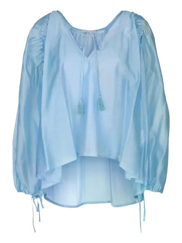 ERMANNO FIRENZE Tassel-detail Blouse - Blue