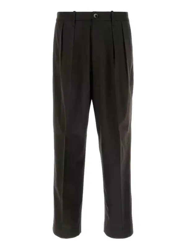 NINE:INTHE:MORNING Kai Logo-patch Trousers - Brown