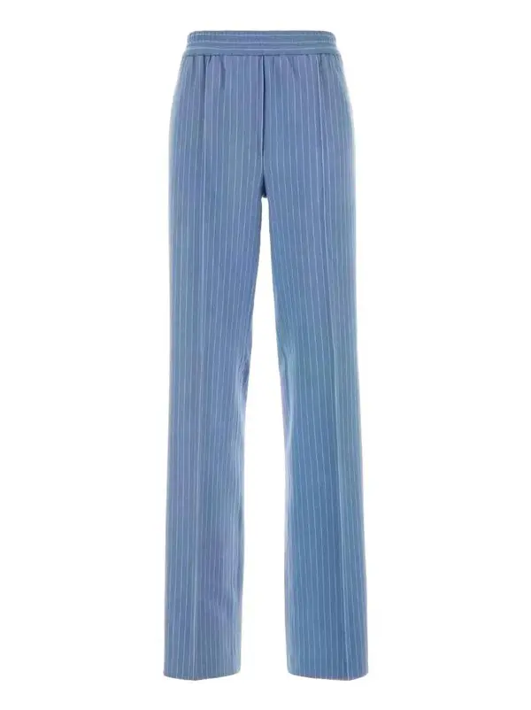 ORLANE Pinstripe Trousers - Blue