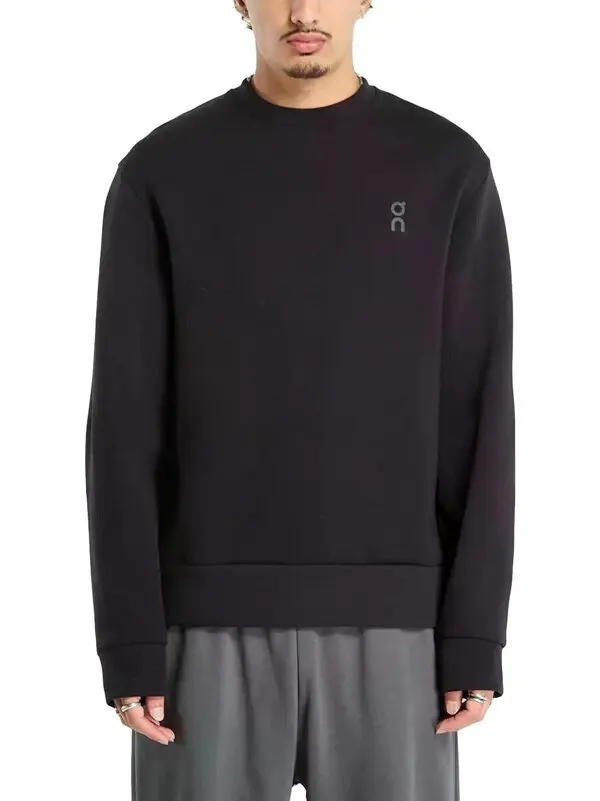 On Focus Tech Crewneck Sweatshirt - Black