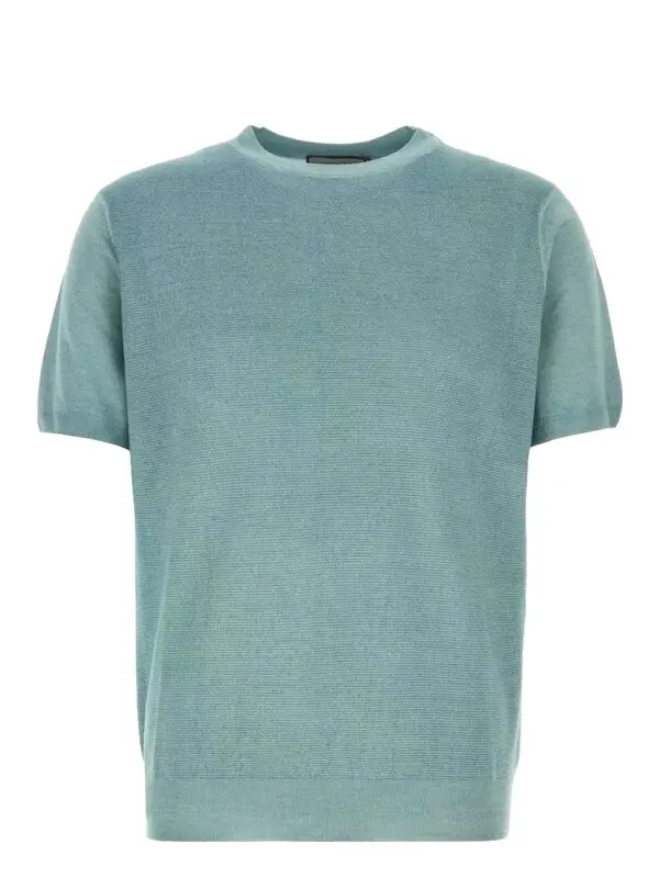 Canali Crew-neck T-shirt - Blue
