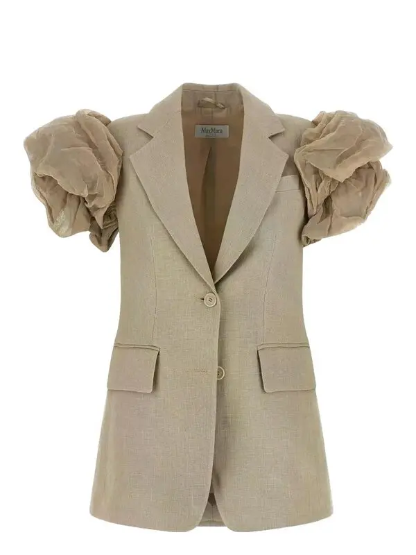 Max Mara Sleeveless Blazer - Neutrals