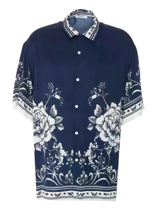 IH NOM UH NIT Printed Button Shirt - Blue