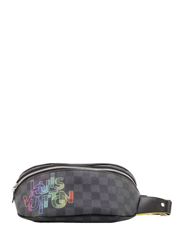 LOUIS VUITTON Campus Bumbag Damier Graphite - Black