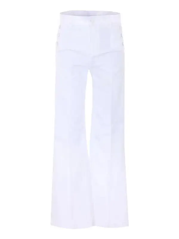 Liu Jo Button Five-pocket Jeans - White