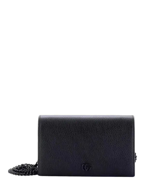 Gucci Gg Marmont Chain Wallet - Black
