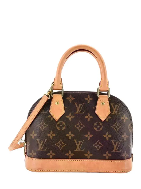 LOUIS VUITTON Alma Bb Handbag Monogram Canvas - Brown