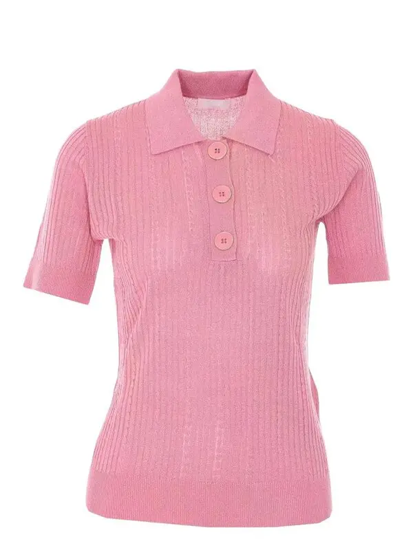 Liu Jo Button Short-sleeve T-shirt - Pink