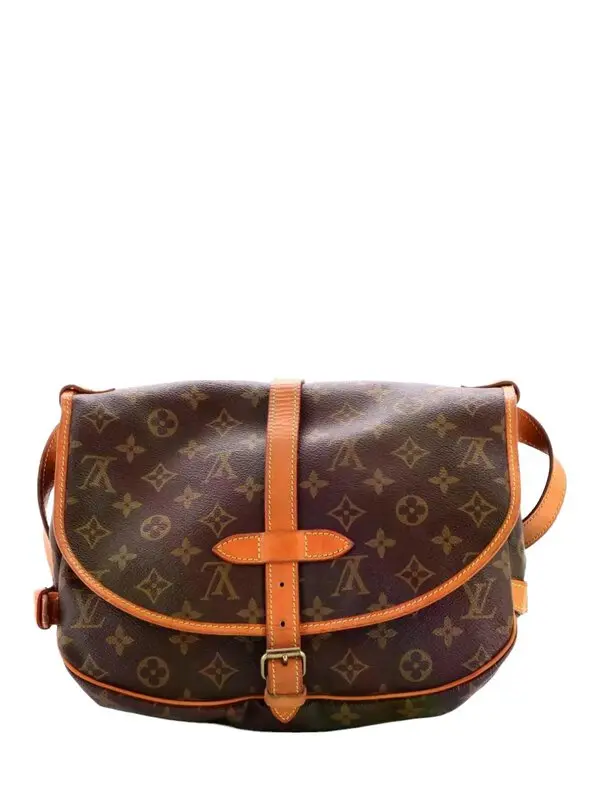 LOUIS VUITTON Saumur Handbag Monogram Canvas 30 - Brown