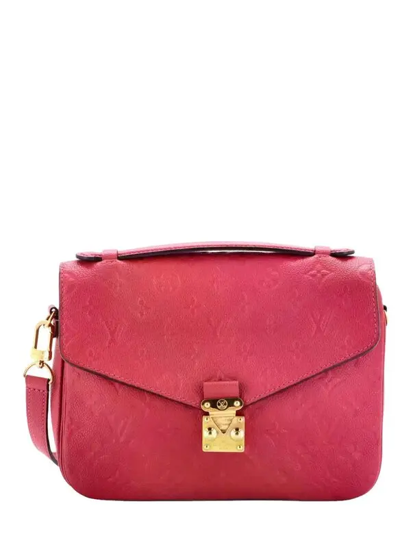 LOUIS VUITTON Pochette Metis Monogram Empreinte Leather - Pink