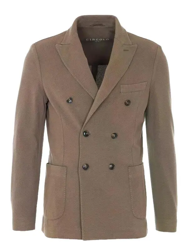 CIRCOLO 1901 Double-breasted Jacket - Brown