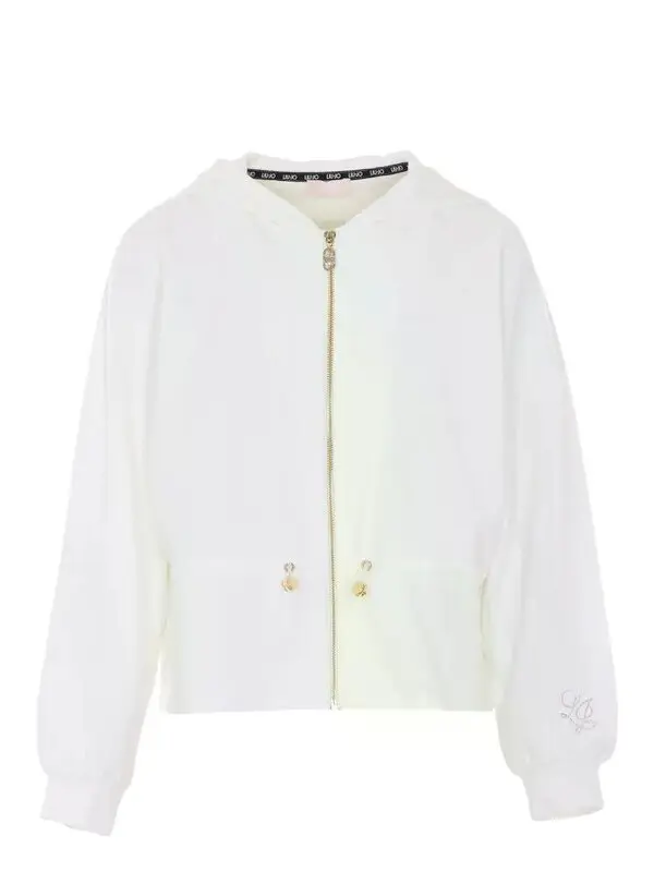 Liu Jo Scuba Zip Hooded Jacket - White
